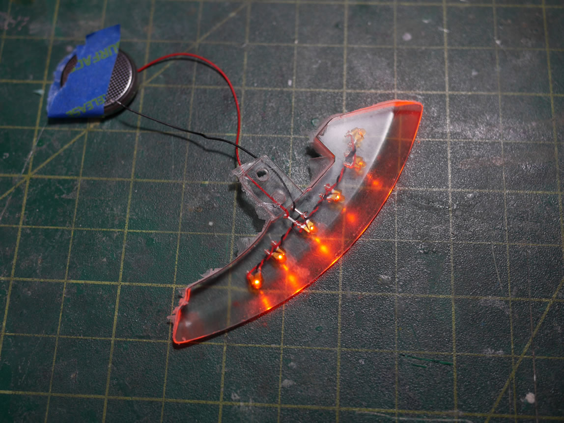 Lighting the 1/144 Super Heat Hawk | Gamera Baenre's Mindless Ramblings