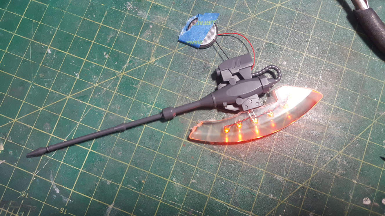 Lighting the 1/144 Super Heat Hawk | Gamera Baenre's Mindless Ramblings