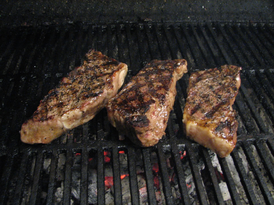 Wood grilled steaks